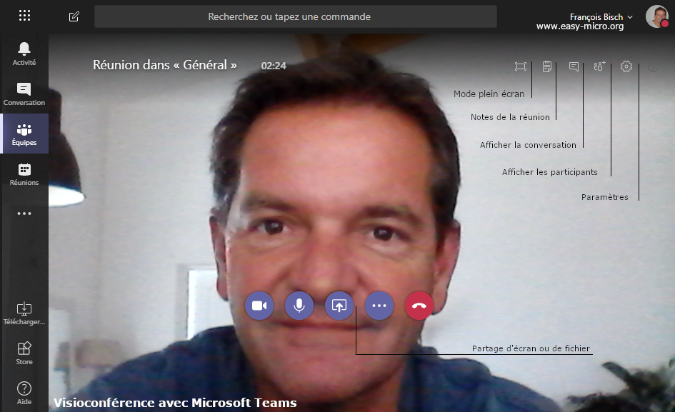 Easy-Micro [ OFFICE 365 - Visioconférence Teams ] - Formations informatiques pour entreprises
